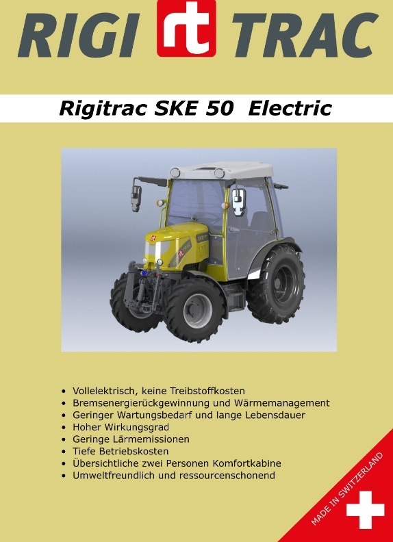 Rigitrac SKE 50 Electric - трактор на электротяге